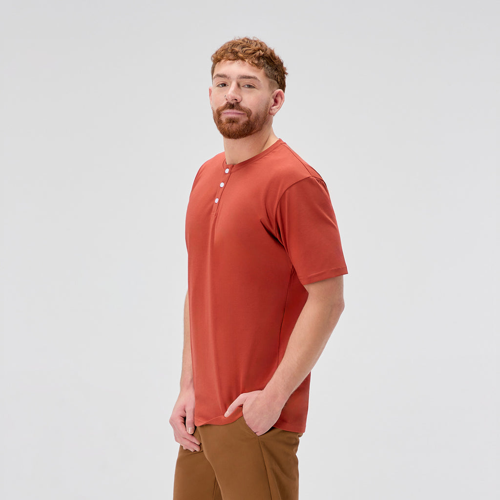 Dual Blend Henley for Tall, Slim Men | TallSlim