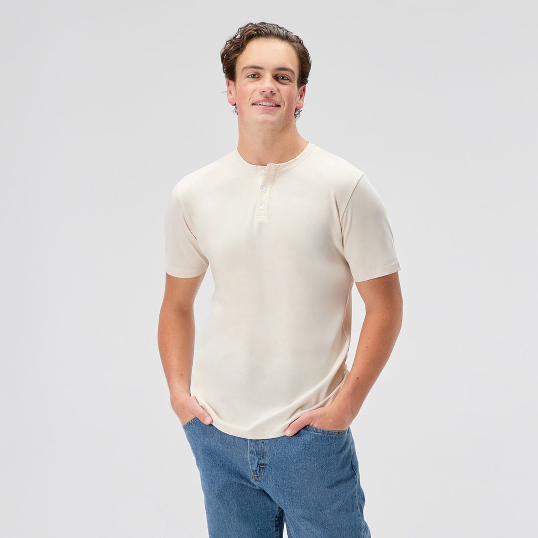 Dual Blend Henley for Tall, Slim Men | TallSlim
