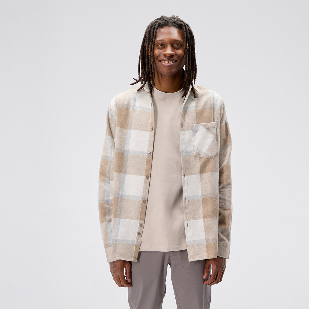 Flannel Overshirt - Mink
