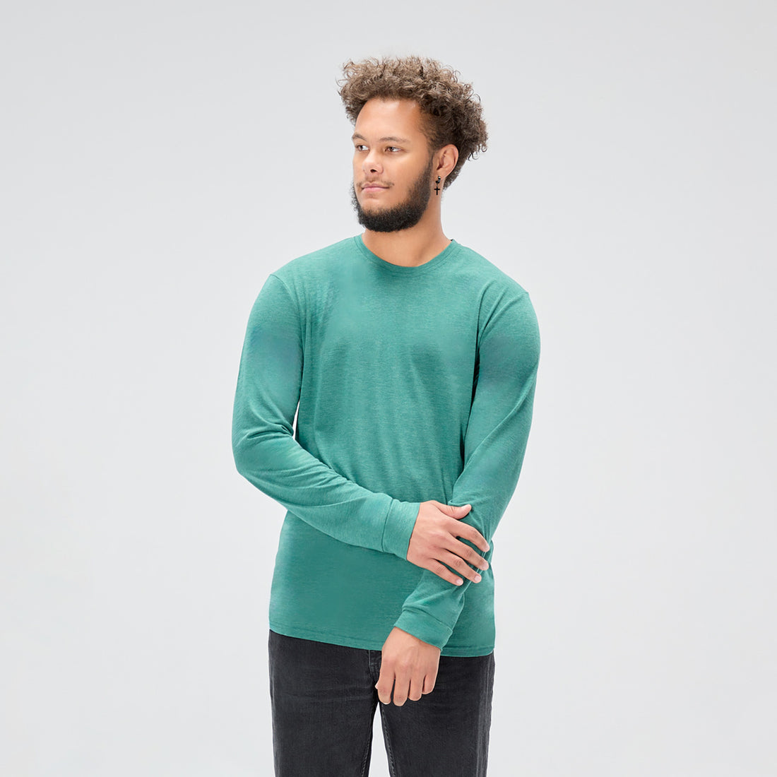 Original Crew Neck Long Sleeve for Tall Slim Men | TallSlim